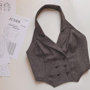 4 Different Vest|double Breasted Vest|vest Tied at the Back|vest Collar ...