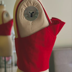 Ruffled Bust Frill Top|pdf Sewing Pattern|s-5xl|us4-30|haute Couture ...