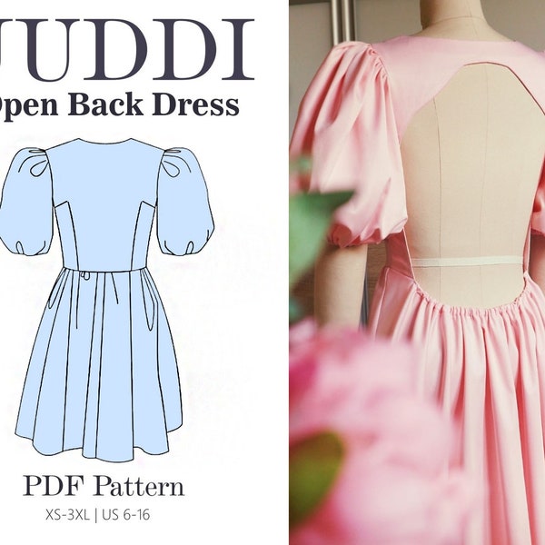 Open Back Dress - Etsy