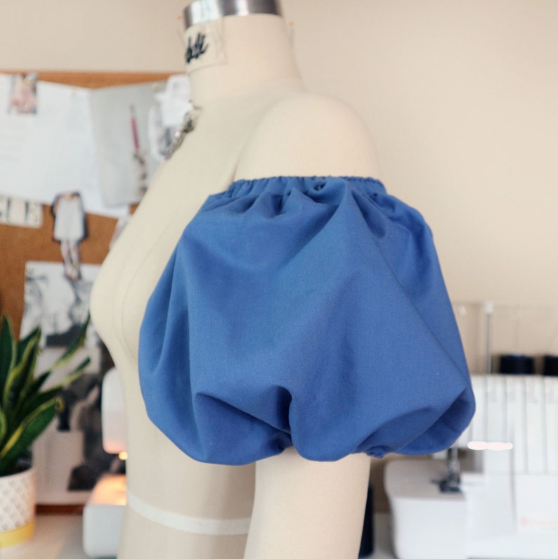 Off Shoulder Puffed Balloon Sleeve PDF Sewing Pattern XS - Etsy