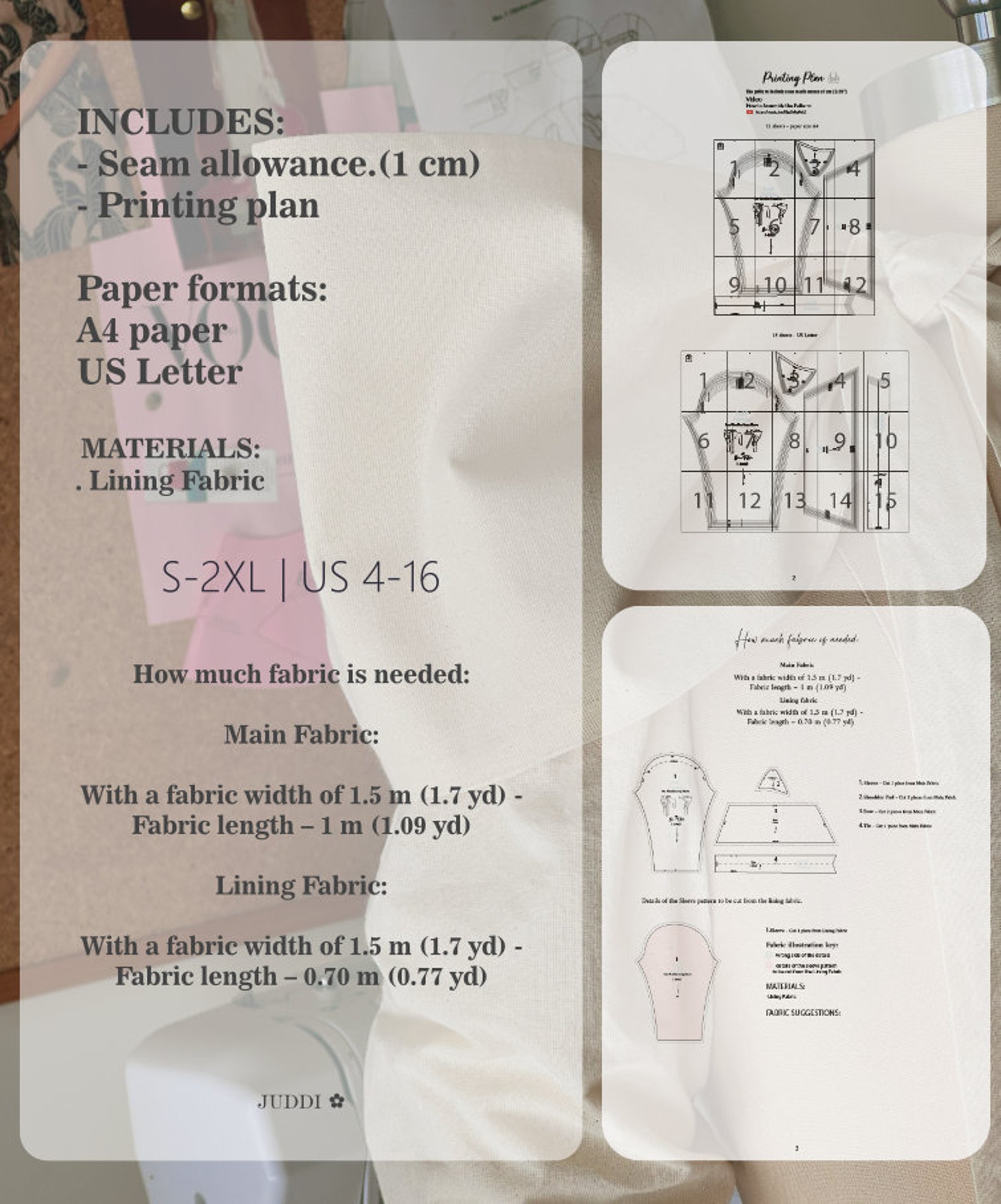Long Sleeve With Bow and Back Ties | PDF Sewing Pattern S-2XL | US 4-16 ...