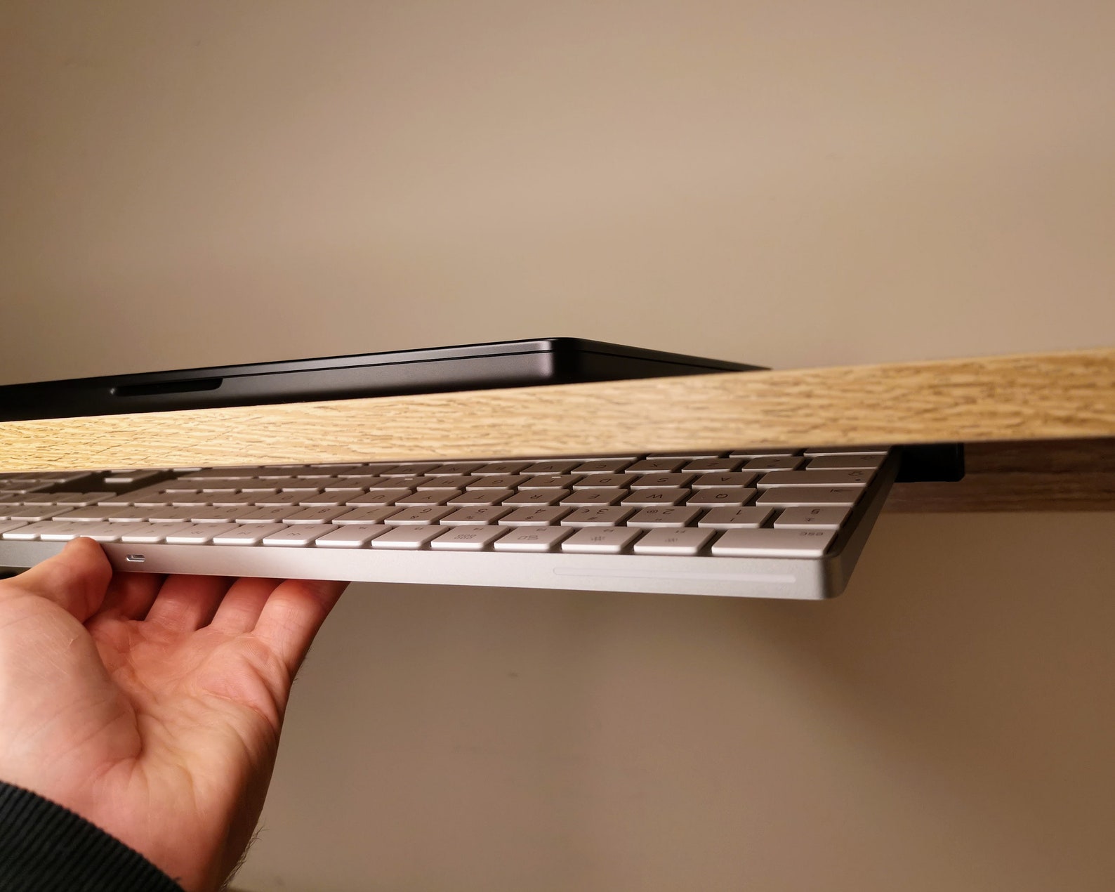 Magic Keyboard Under Desk Mount | Apple Keyboard Under-desk Mount, Desk ...