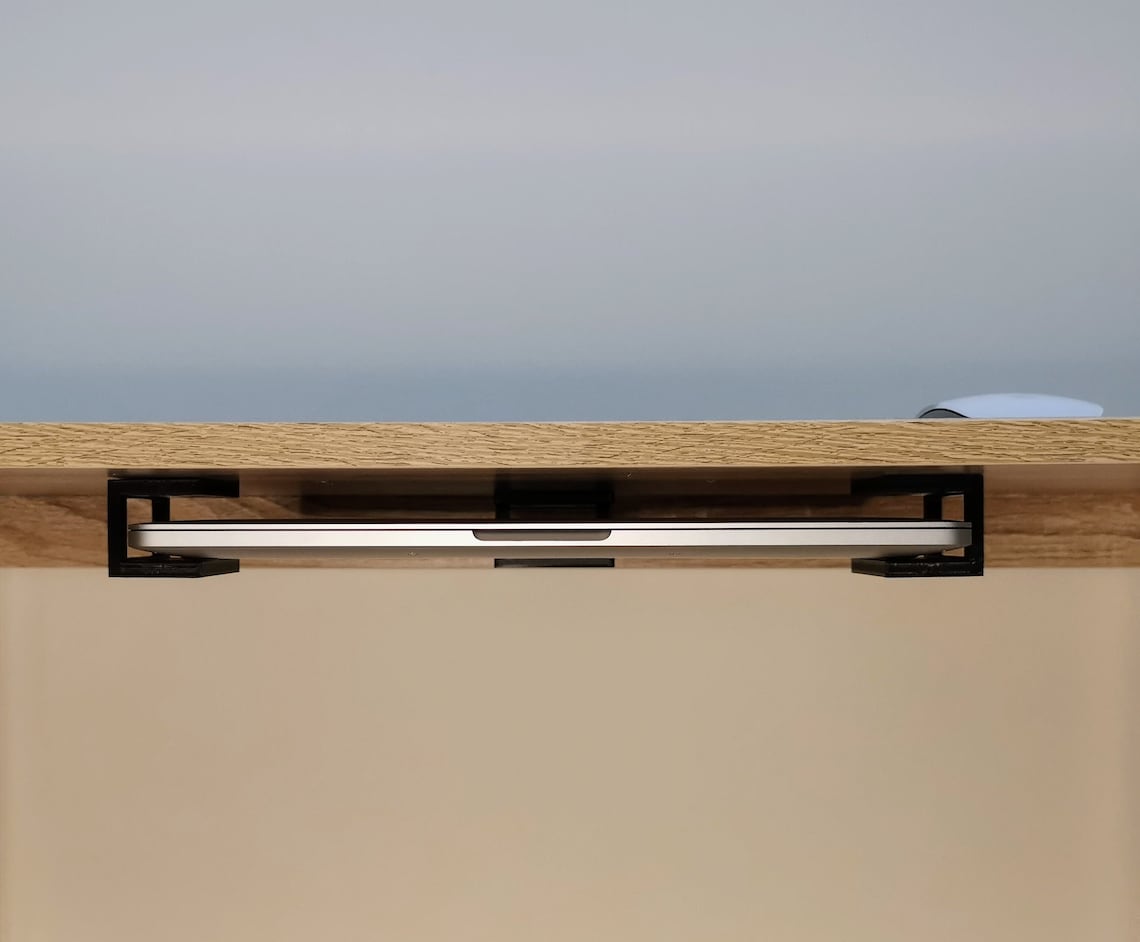 Under Desk Laptop Holder Mount for Desk Laptop Stand - Etsy UK