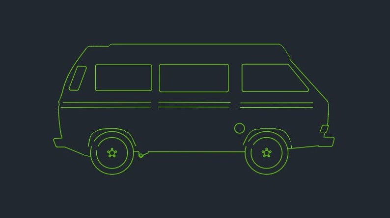 VW T25 T3 Vanagon DXF File - Etsy