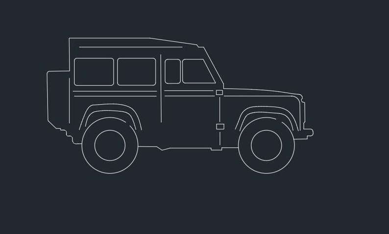 Land Rover DXF File - Etsy