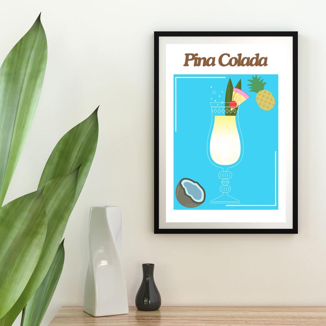 Pina Colada Poster - Etsy