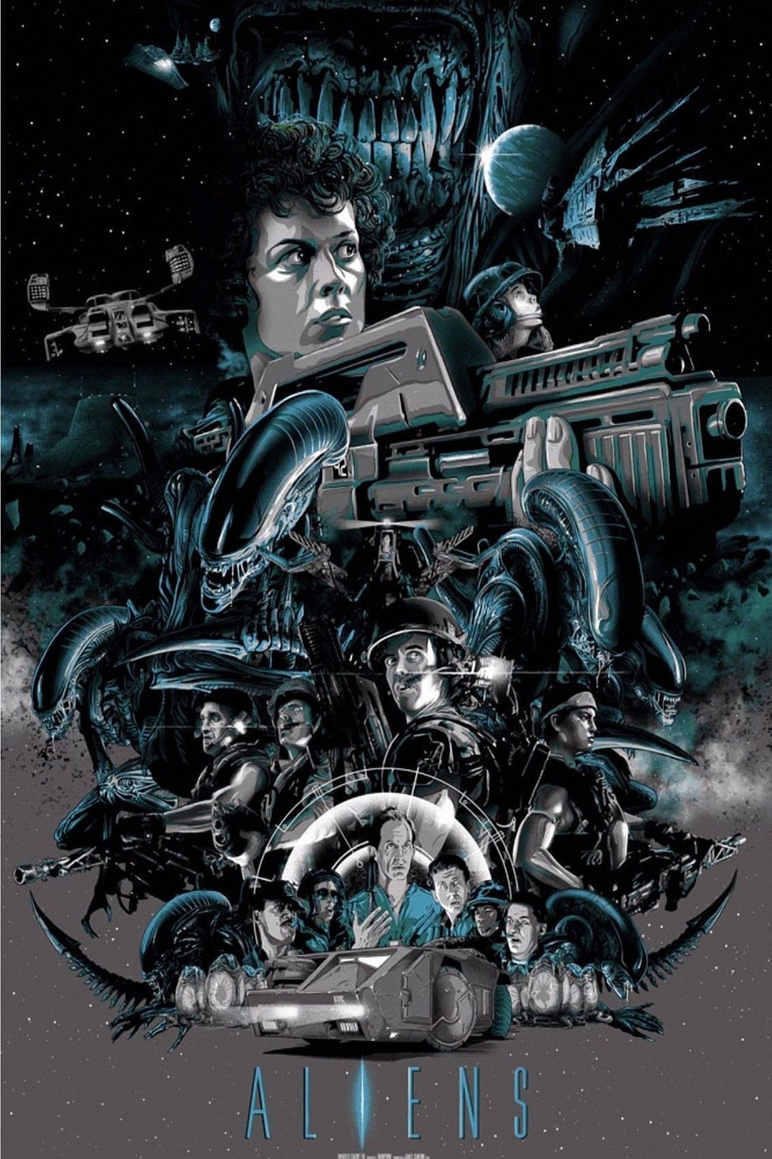 Aliens Movie Poster 18x12 / 30x20 / 36x24 | Etsy