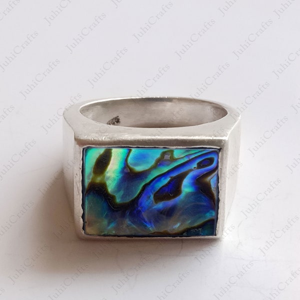 Abalone Shell Ring - Etsy