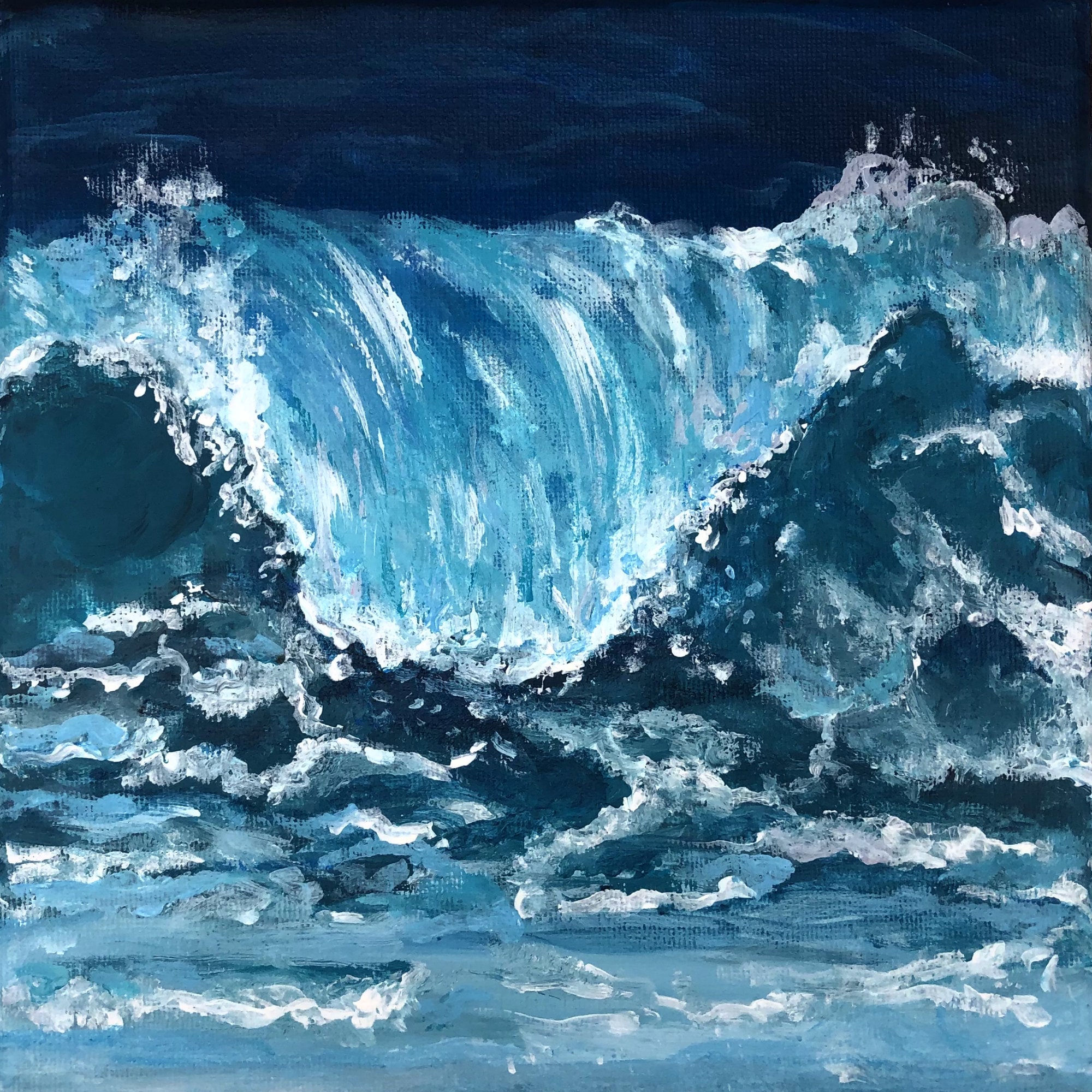 Wave Acrylic Painting