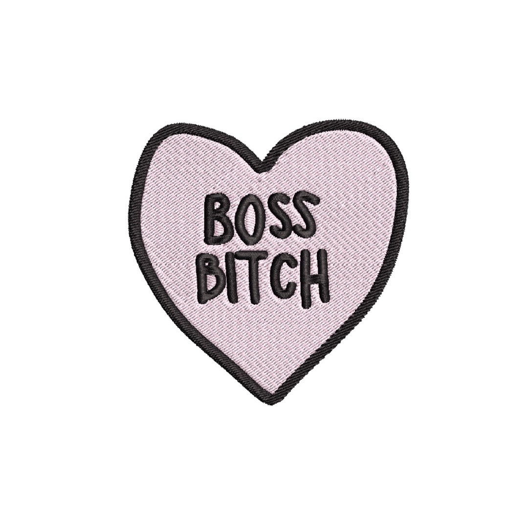 Boss Bitch Embroidery Design File Pes 4x4 PES, Trendy Design, Brother ...