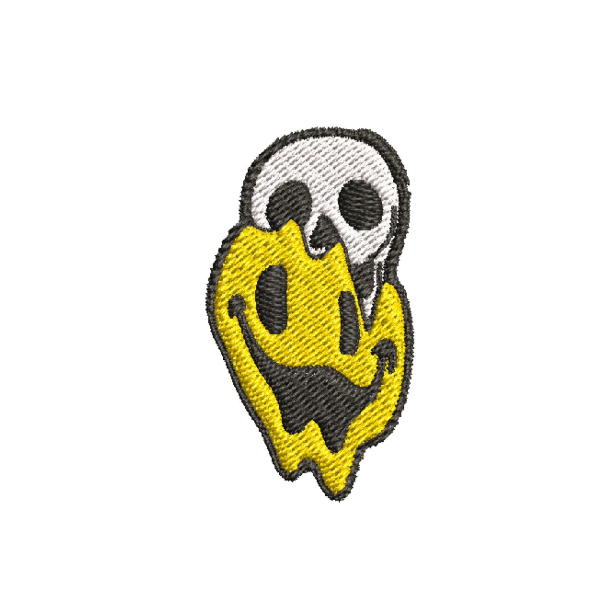 Smile & Skull Embroidery design file pes 4x4 | Etsy