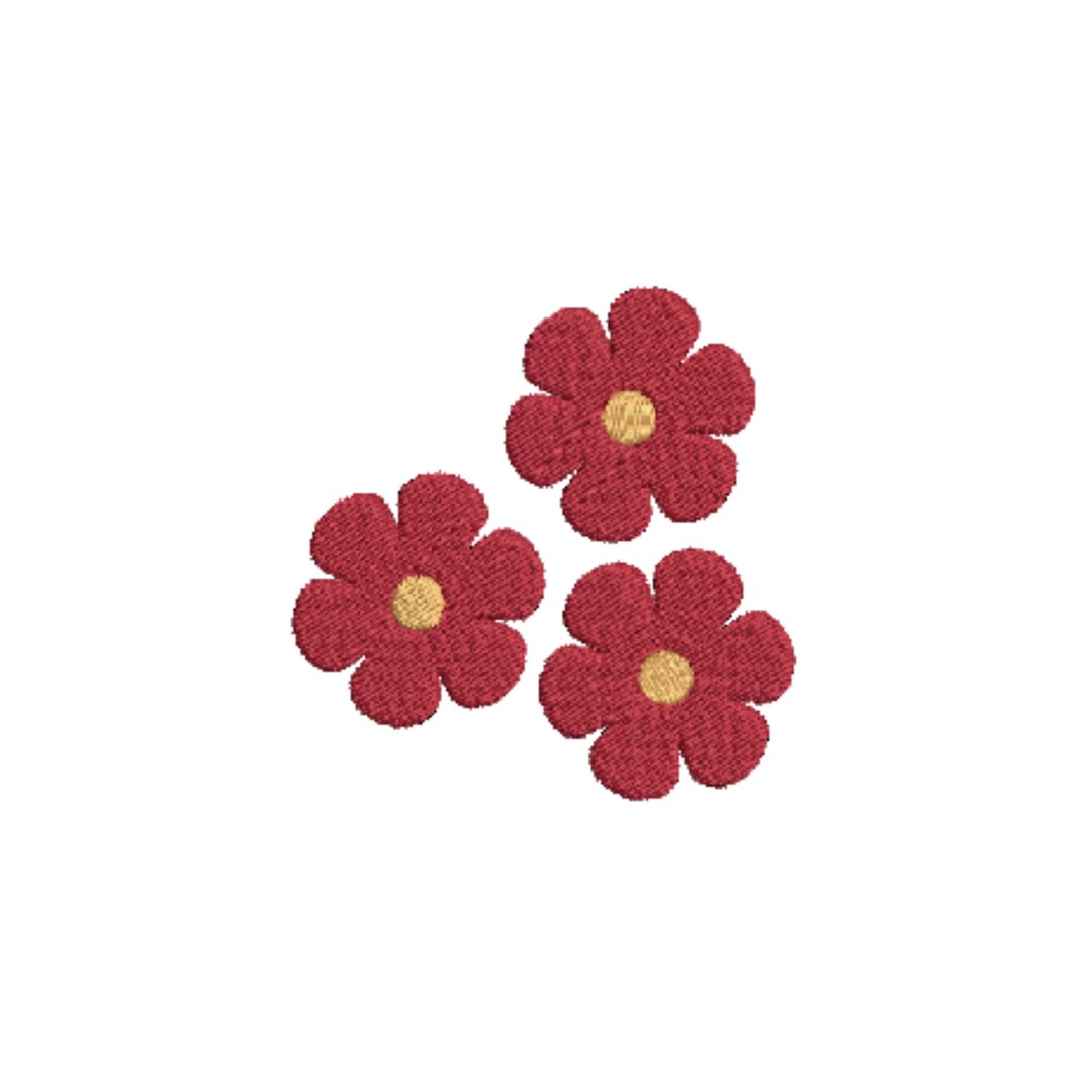 Trendy Flowers Embroidery Design File Pes 4x4 PES, Trendy Design, Three ...