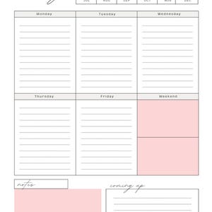 Pastel Rainbow Weekly Planner - Etsy