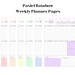 Pastel Rainbow Weekly Planner - Etsy