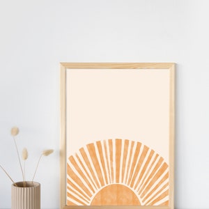 Printable, Sun, Digital Download, Wall Decor, Instand Downoad, Boho ...