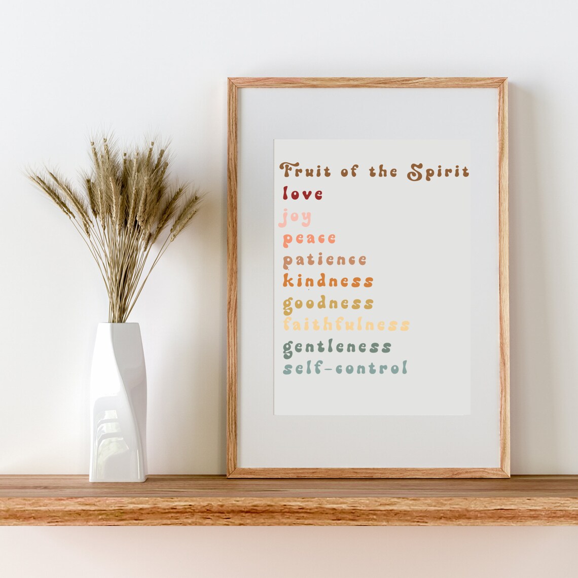Fruit of the Spirit, Digital Print, Instant Download, Wall Art, Decor ...