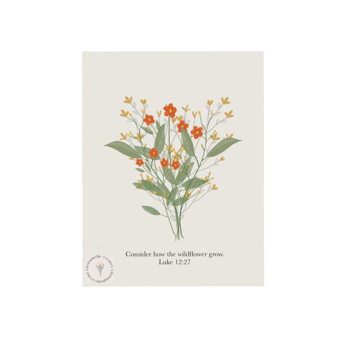 Luke 12:27, Printable, Bible Verse, Digtal Download, Scripture, Instant ...