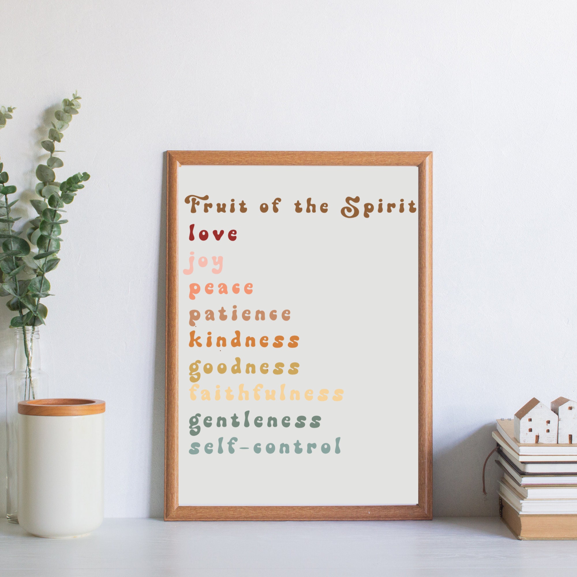 Fruit of the Spirit, Digital Print, Instant Download, Wall Art, Decor ...