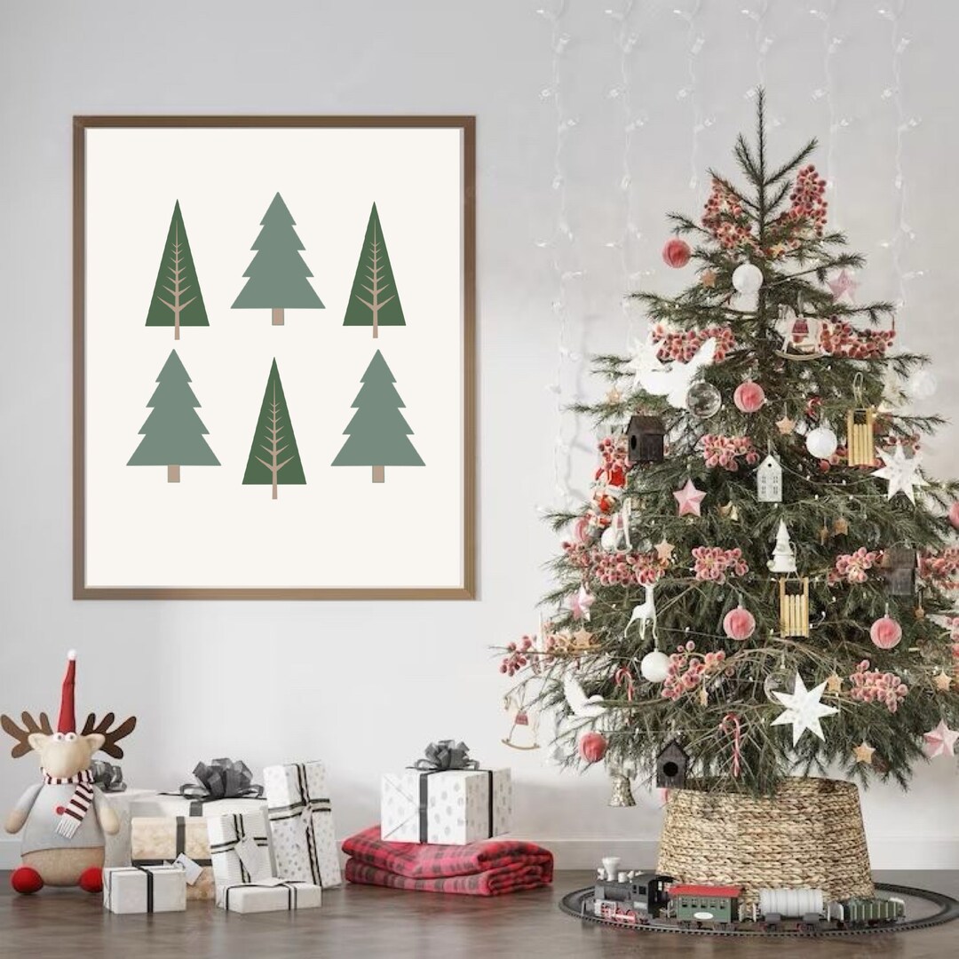 Christmas Tree, Digital Print,christmas Decor, Instant Download ...
