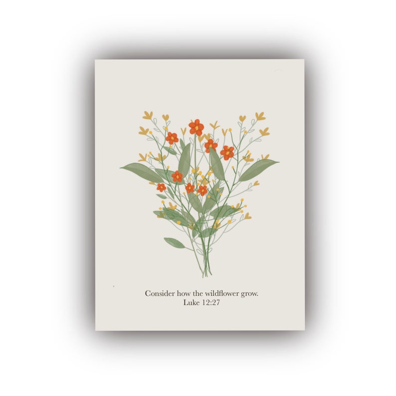 Luke 12:27, Printable, Bible Verse, Digtal Download, Scripture, Instant ...