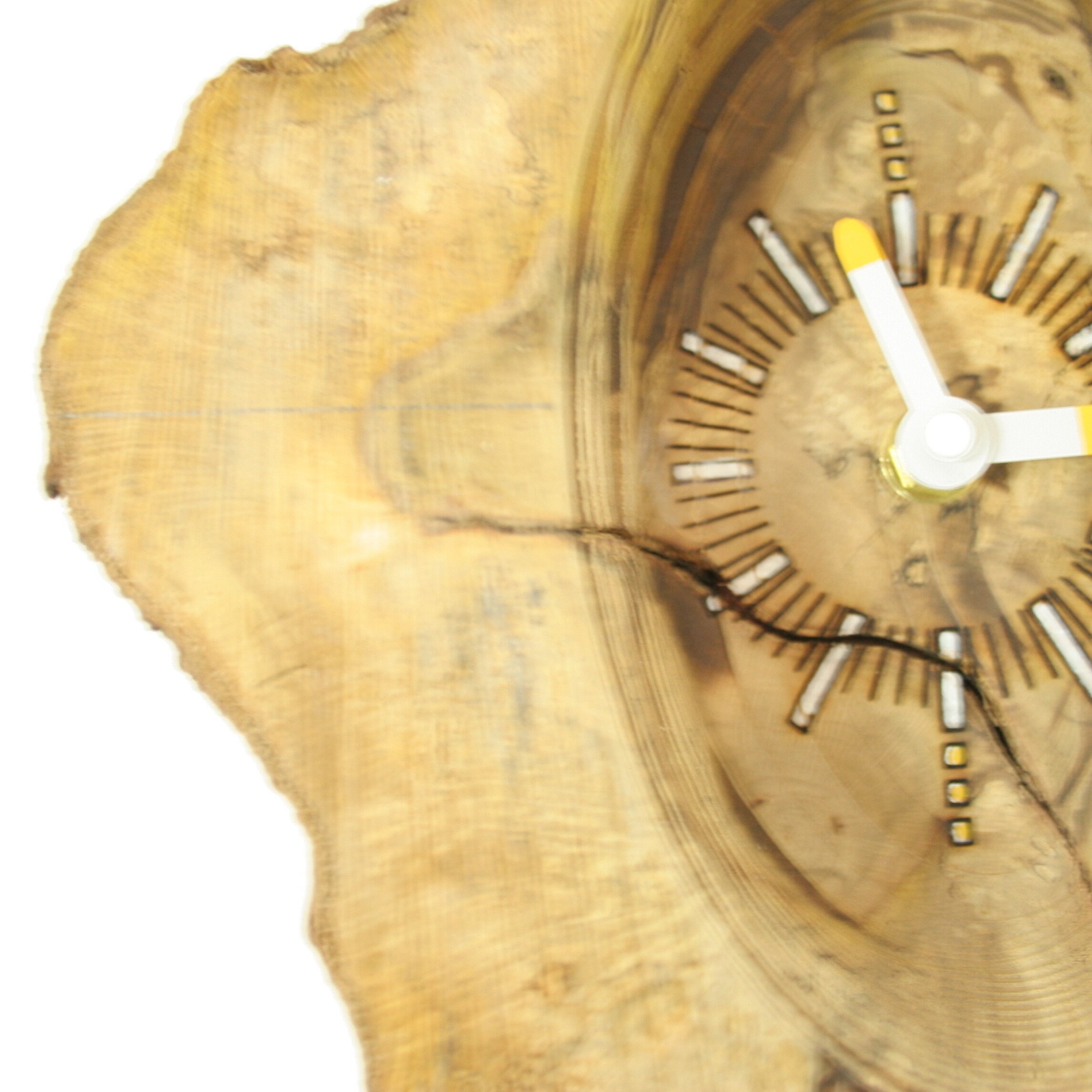 Live Edge Wall Clock, Rustic Wood Wall Clock, Farmhouse Wall Clock - Etsy