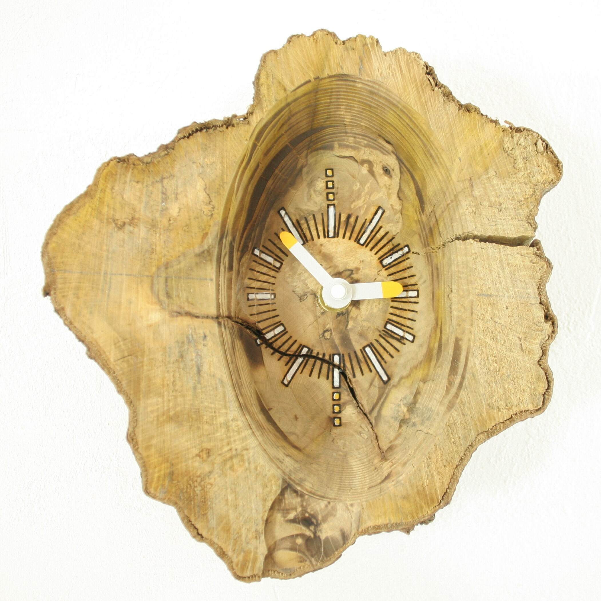 Live Edge Wall Clock, Rustic Wood Wall Clock, Farmhouse Wall Clock - Etsy