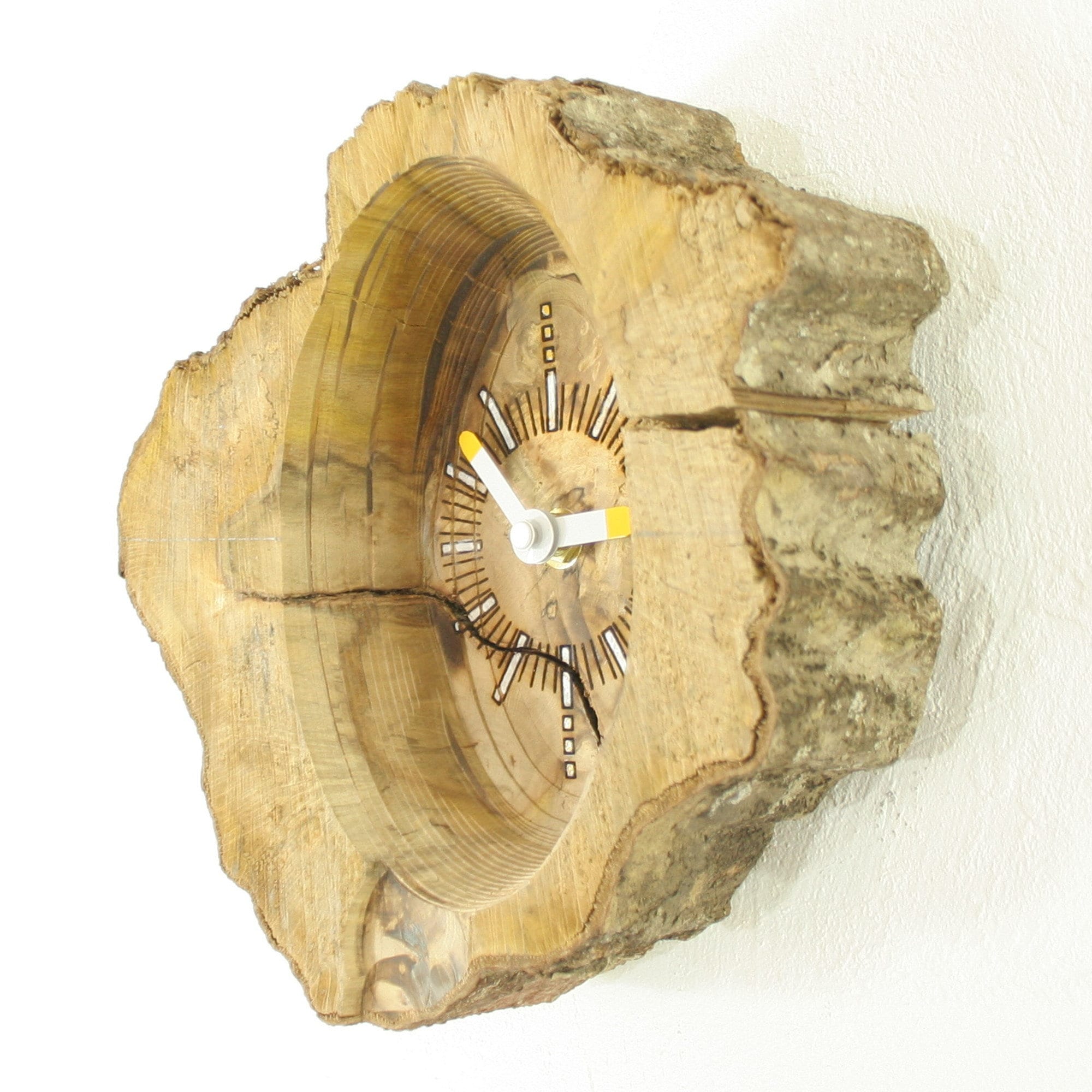 Live Edge Wall Clock, Rustic Wood Wall Clock, Farmhouse Wall Clock - Etsy