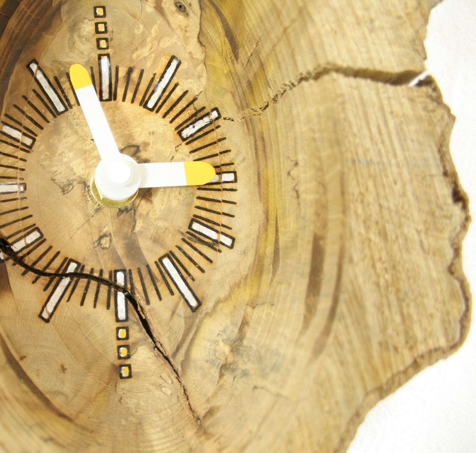 Live Edge Wall Clock, Rustic Wood Wall Clock, Farmhouse Wall Clock - Etsy