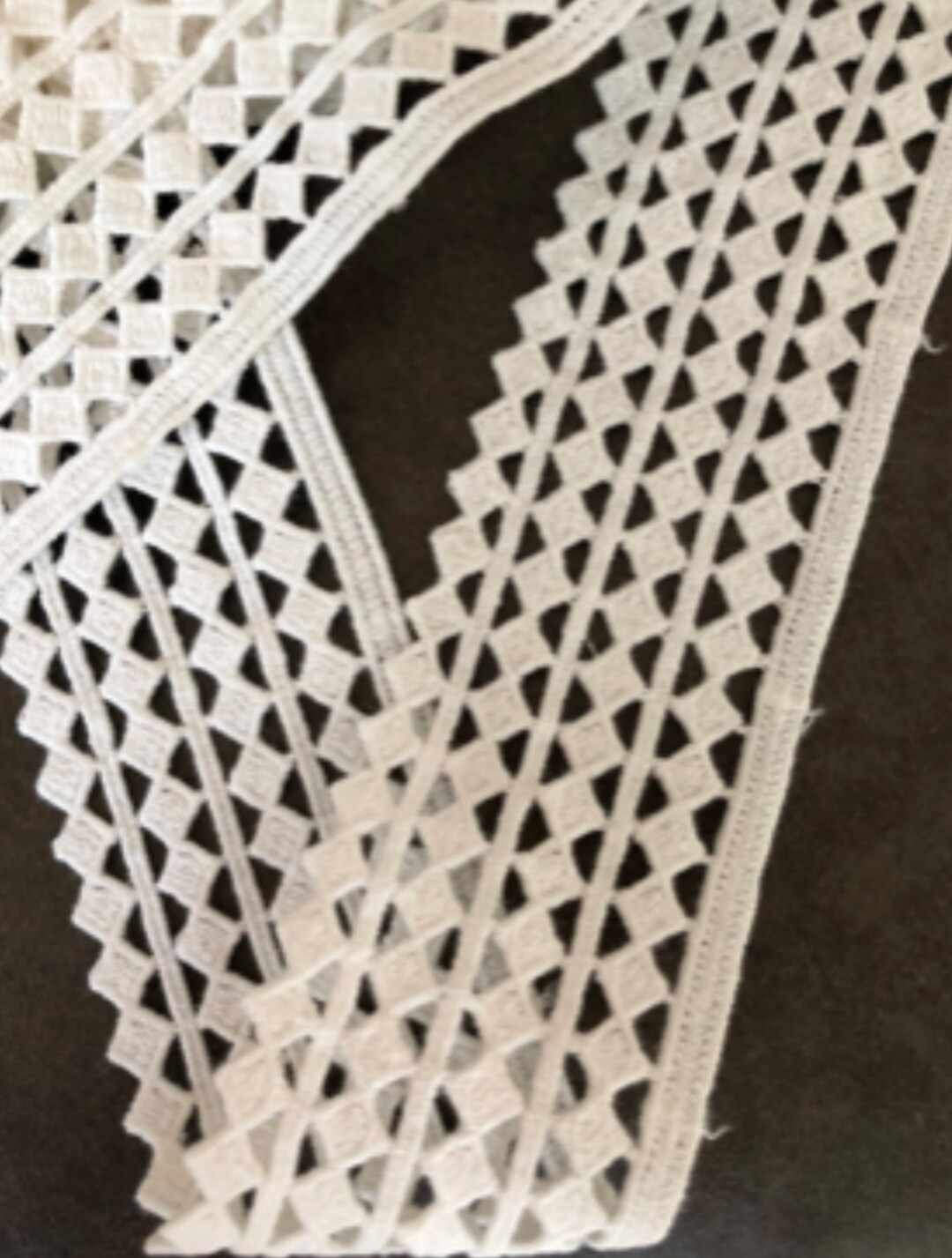 Geometric Venise Galloon White Lattice Lace, Novelty White Lace, 681 - Etsy