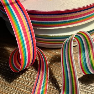 Roman Stripe Ribbon Trim, Made in USA, Candy Color Ribbon, Dynamic ...