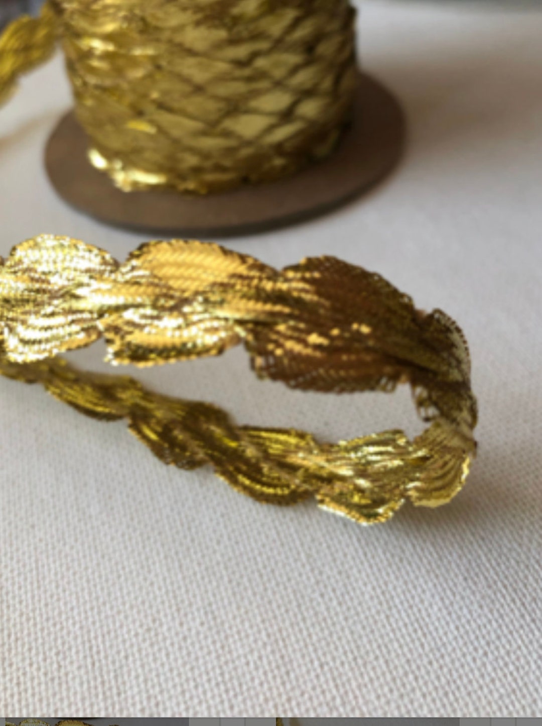 Novelty Trim, Gold Puff Braid, 2 Yards,73 - Etsy