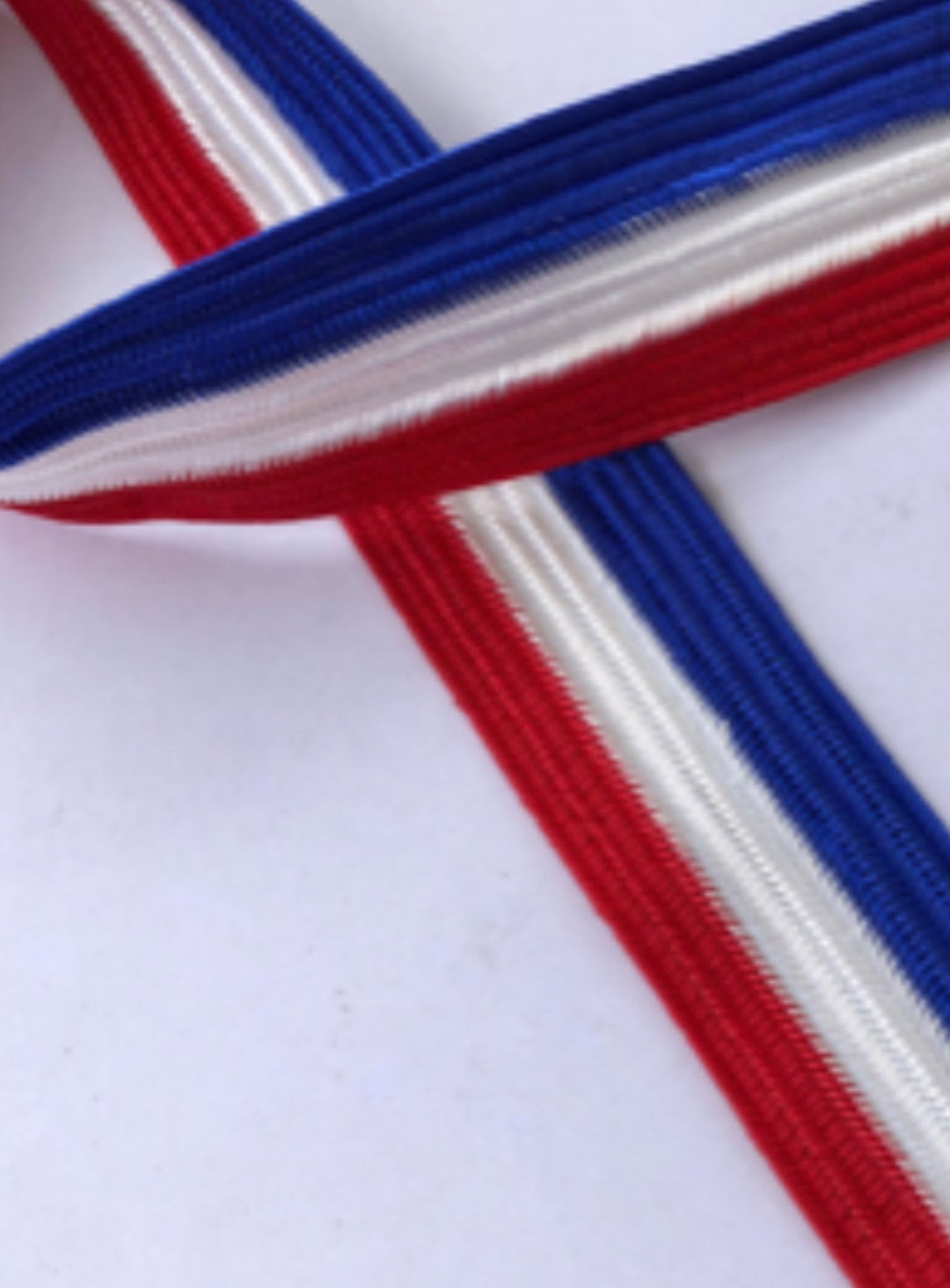 Patriotic Reversible Red/white/ Blue Braided Ribbon Trim, 833 - Etsy