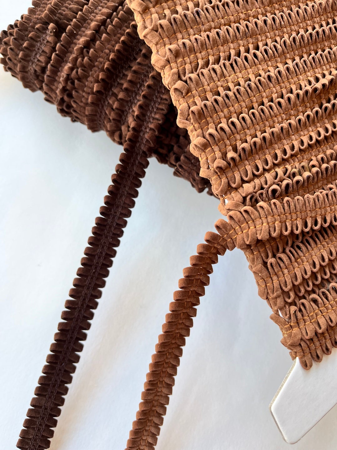 Novelty Double Edge Loop Trim, Brown or Light Brown, Western Trim, 1 ...