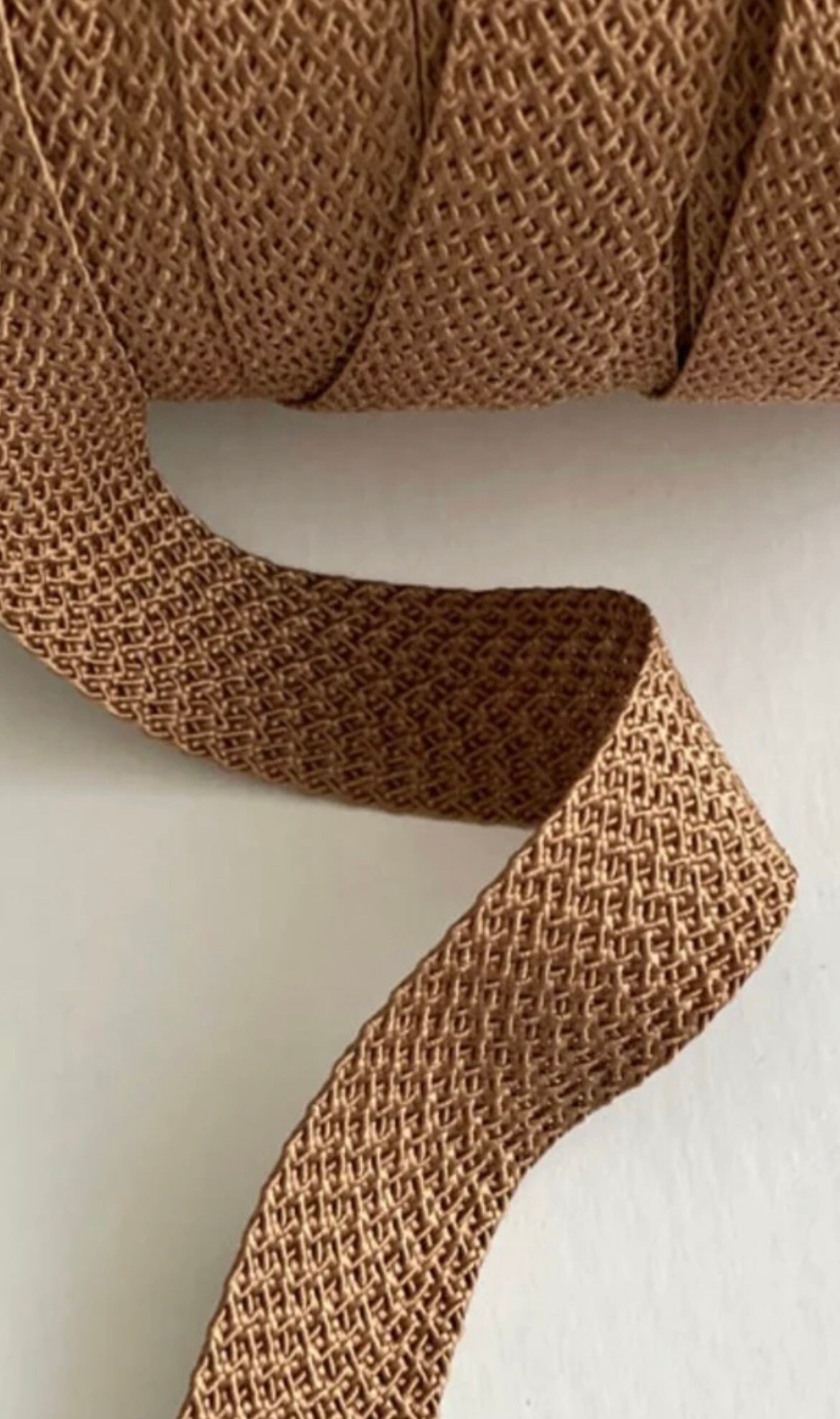 Vintage Mesh Flat Braid Twill Tape, Reversible Mesh Soft Braid Tape ...