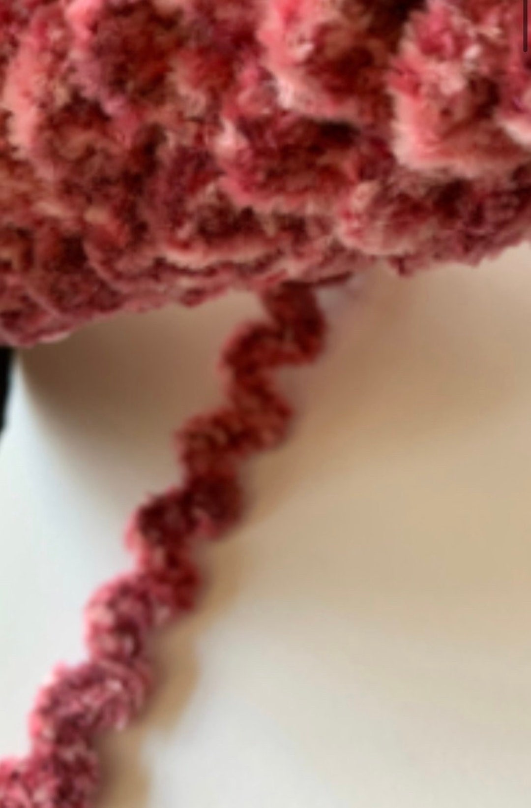 Novelty Chenille Ric Rac, Fluffy Plush Pink Ric Rac, Fluffy Chenille ...