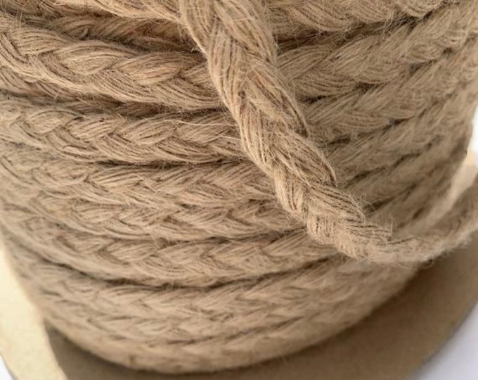 Vintage Real Jute Twist Braid Cord, Natural Jute, Braid Cord Rope 1 ...