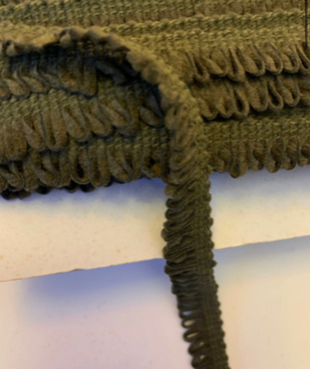 Novelty Suede Loop Fringe Trim, Hunter Green Fringe, 1 Yard, B920 - Etsy