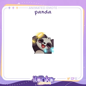Rave Panda | Twitch/discord Animated Emote - Etsy