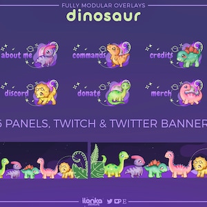Dinosaurs | Stream Pack [overlays, Scenes, and More!] - Etsy