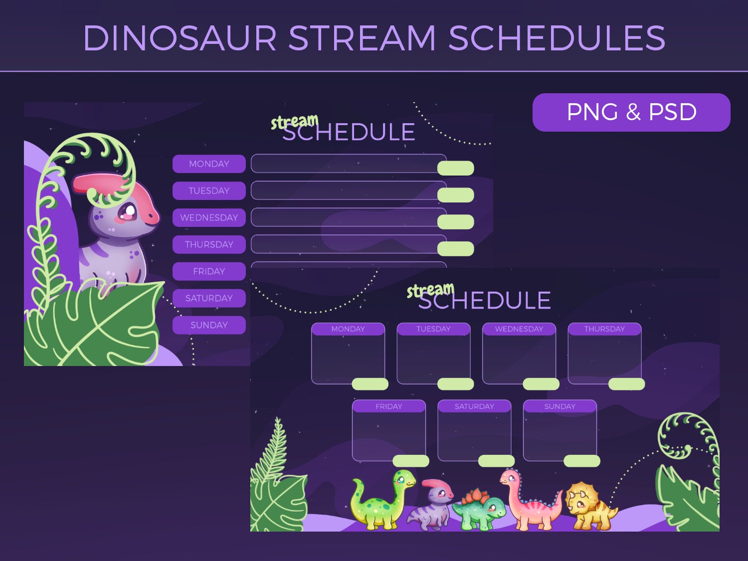 Dinosaurs Stream Schedules - Etsy
