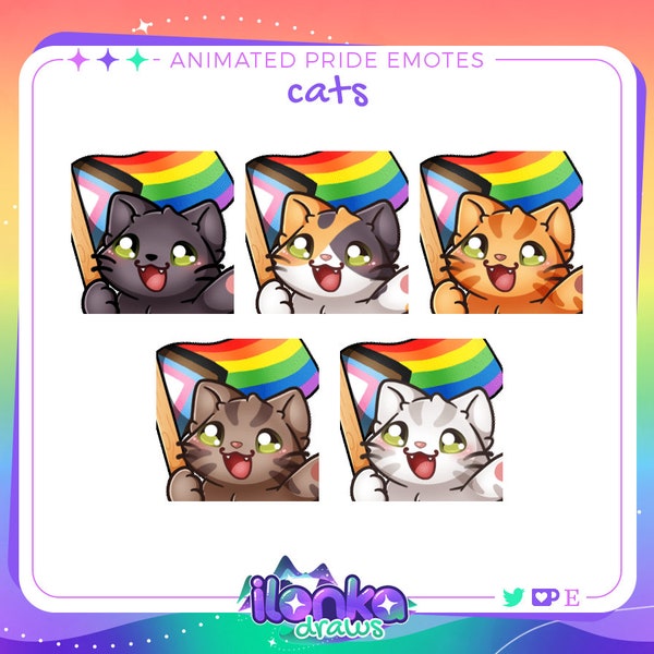 Pride Flag Animated Emote - Etsy
