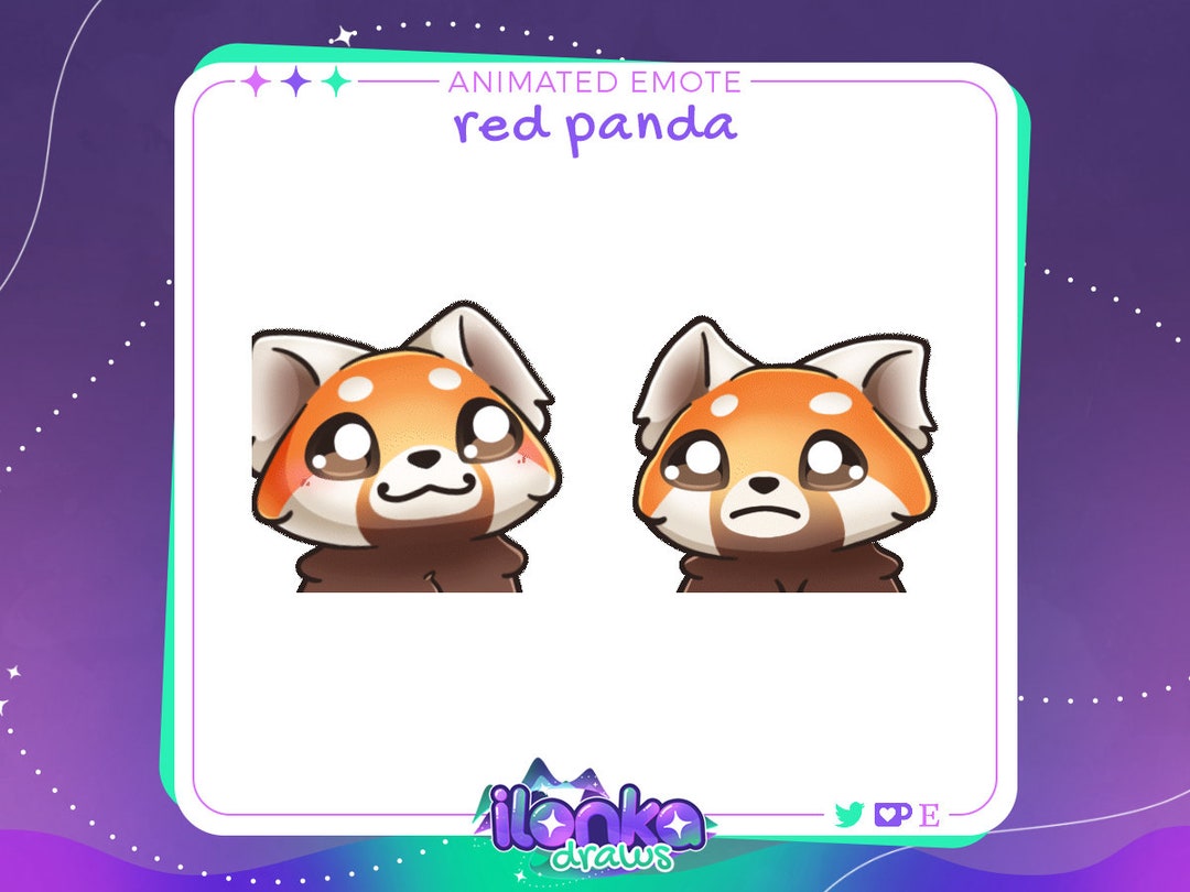 NODDERS & NOPERS Red Panda | Animated Emote - Etsy