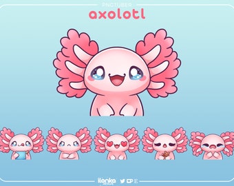 Axolotl Pngtuber Veadotube Mini PNG Tuber Cute Kawaii Pink Axolotl ...