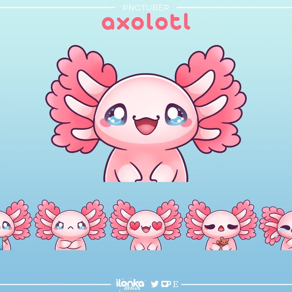 Vtuber Model Axolotl - Etsy