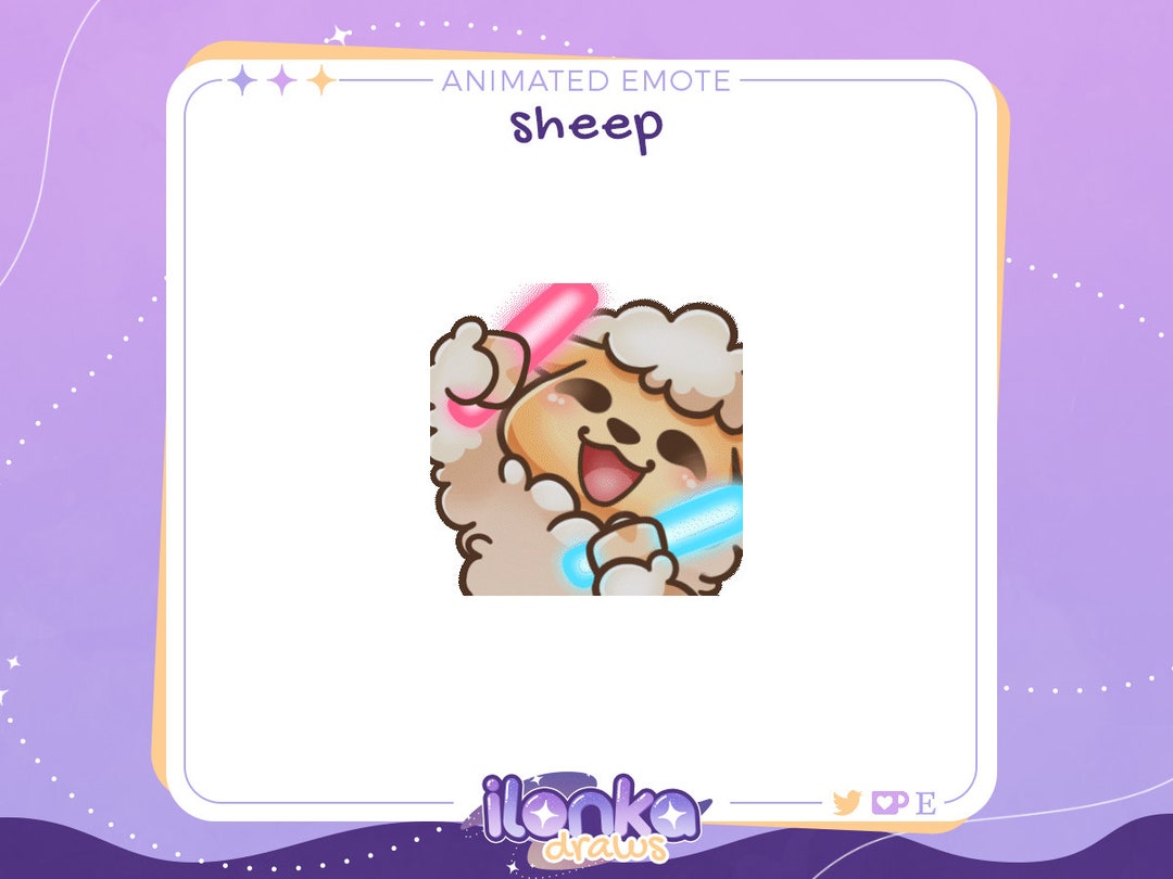Rave Sheep | Twitch/discord Animated Emote - Etsy