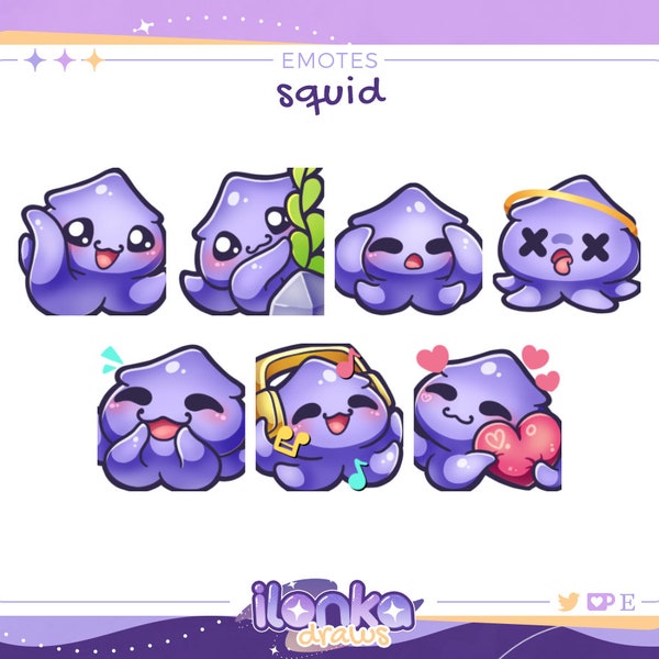 Squid - Etsy