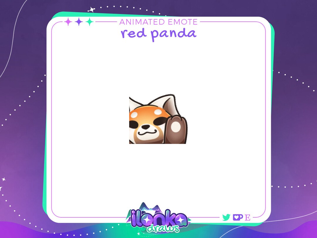 VIBE Red Panda | Animated Emote - Etsy