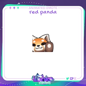 VIBE Red Panda | Animated Emote - Etsy