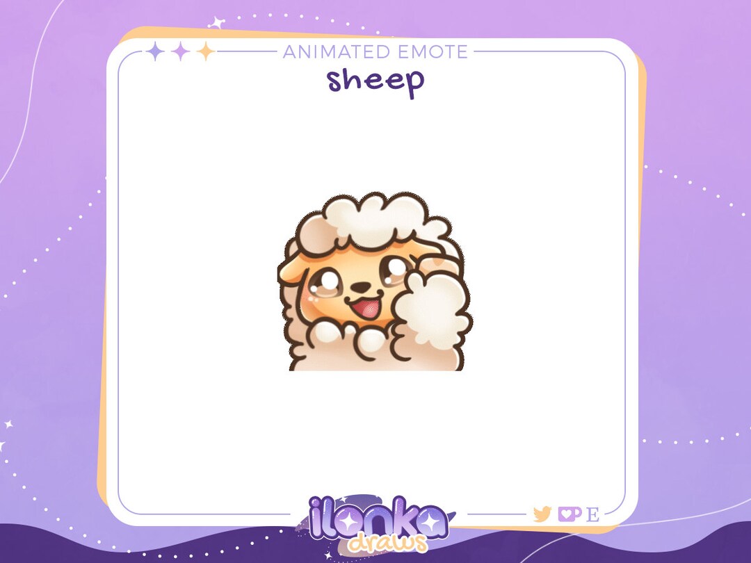Waving Sheep | Twitch/discord Animated Emote - Etsy