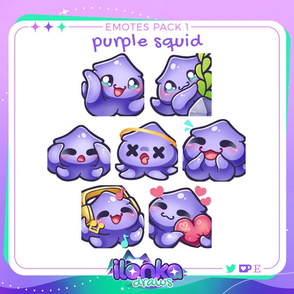 Squid Emote - Etsy